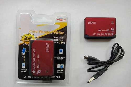 Card reader USB 2.0 CF/ MD/ MMC/ SD/ sdhc/ XD