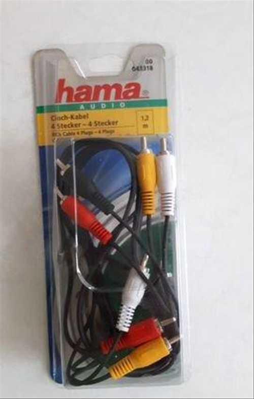 Аудио кабель Hama H-43318 4 RCA (phono) Plugs - 4