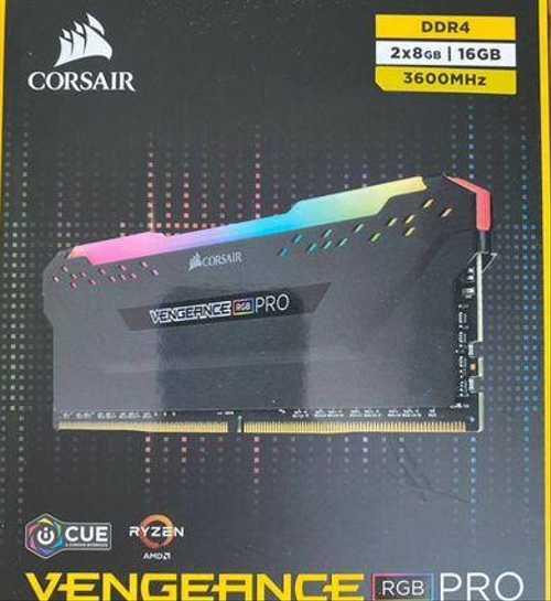 Оперативная память Corsair RGB PRO 16GB 3600Mhz