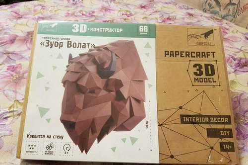 3D конструктор Paperraz "Зубр Волат"