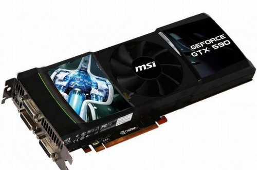 Видеокарта MSI GeForce GTX 590 3GB gddr5