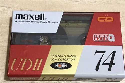 Аудиокассета Maxell udii 74 (Made in Japan) новая