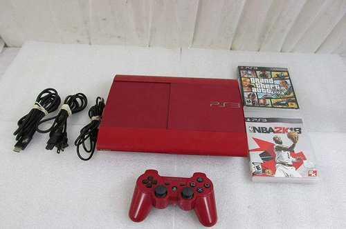 Sony PS3 500gb super slim 60 игр gta 5 Minecraft