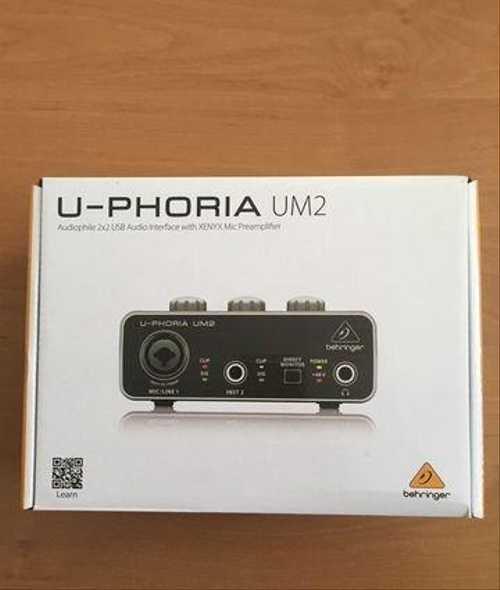 Внешняя звуковая карта behringer u phoria um2