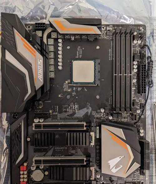 Gigabyte aorus gaming 5 wifi, Ryzen 7 2700, кулер