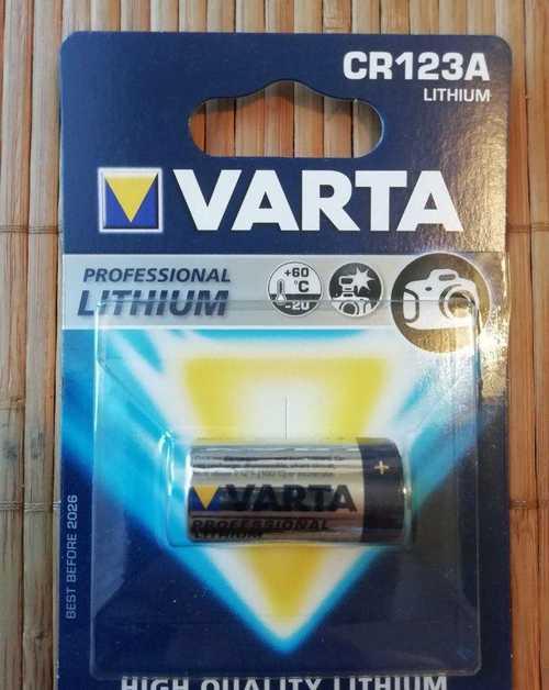 Батарейка varta CR123A lithium