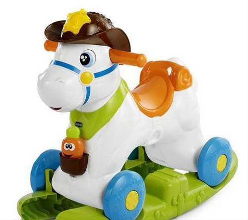Chicco toys 7907AR Каталка-качалка Chicco "Лошадка Baby Rodeo" 12м+