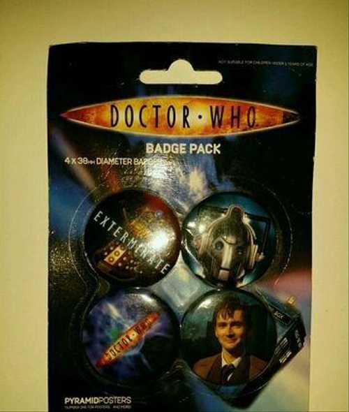 Доктор Кто, Doctor Who, оригинальные значки, проду