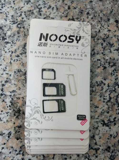 Адаптер cим-карт Noosy 4в1 nano/micro/SIM/iPhone