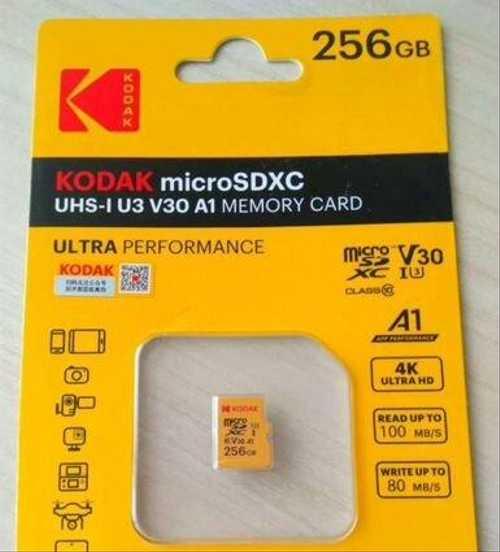 Карта памяти Kodak microSD 256 GB