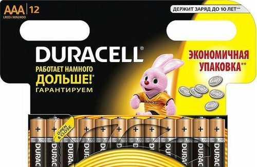 Батарейки Duracell AAA LR 03 (мизинчиковые) 12 шт