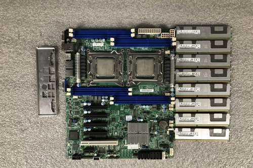 Комплект: Supermicro X9DRL-iF+2x2670v2+256GB