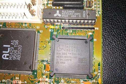 Материнская плата AMD AM386 DX40
