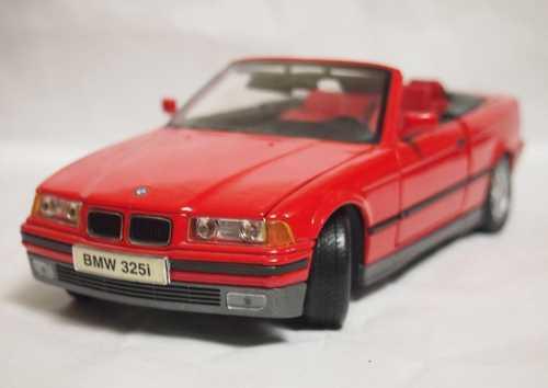 Модель автомобиля BMW 325i Convertible (1993) 1/18