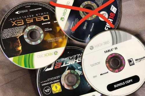 Цена за 3 диска Лицензионные игры для xbox 360