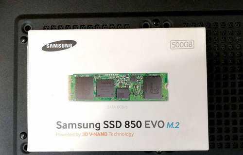 Samsung SSD 850 EVO 500GB M.2 SATA + Переходник