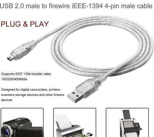 Кабели Firewire iEEE 1394 4-контактный iLink