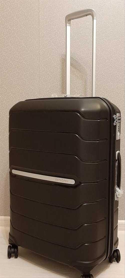 Чемодан Samsonite Flux M/L 85/95 литра черный New