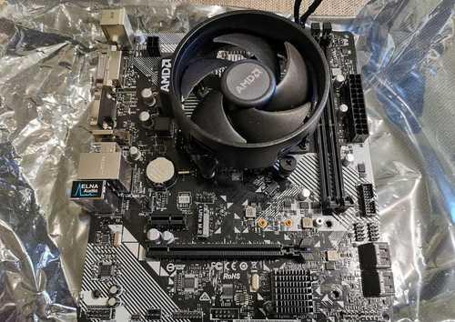 Связка Asrock B450+AMD Athlon 200GE