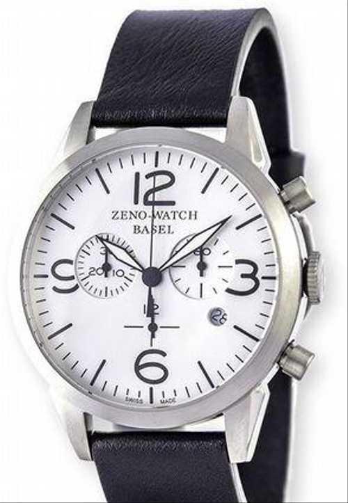 Швейцарские часы Zeno-Watch Basel хронограф Новые