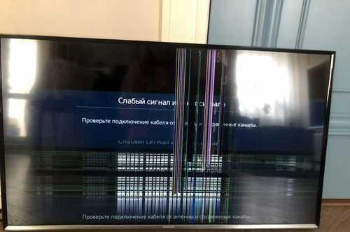 Телевизор Samsung 32 сломана матрица