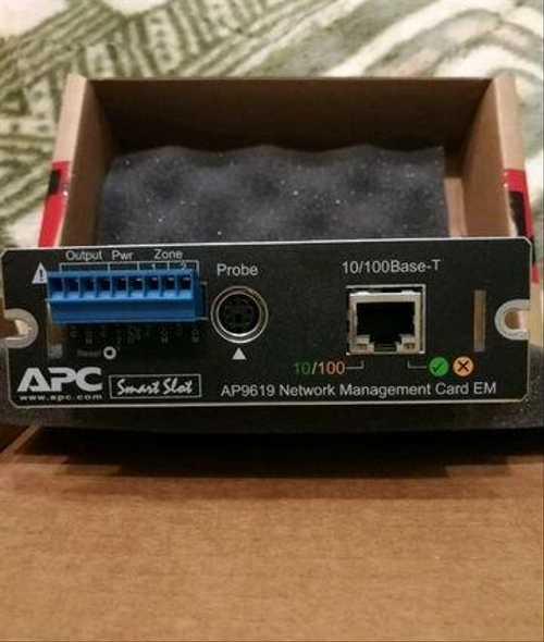 Карта управления и мониторинга apc ap9619