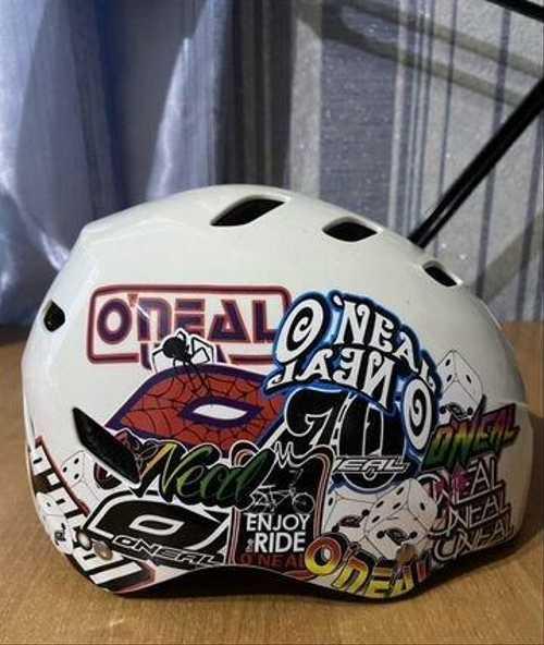 Велошлем детский O’Neal Dirt Lid Junkie/ White M(5