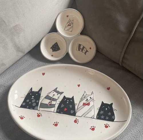 Набор посуды Коты