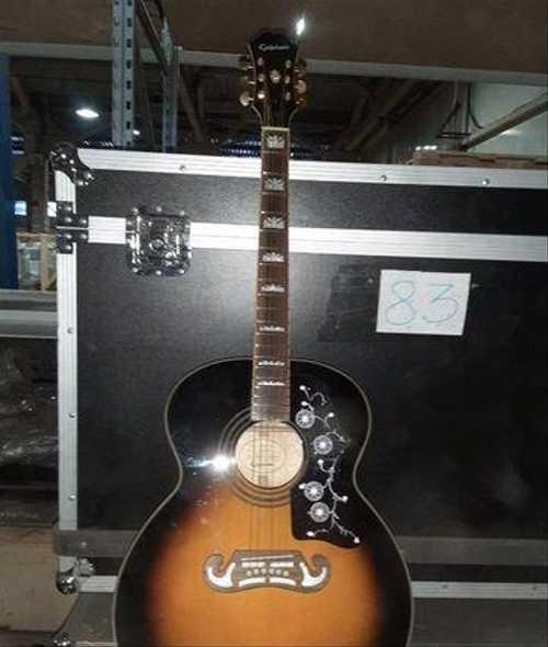 Гитара Epiphone EJ-200 SCE Vintage Sunburst