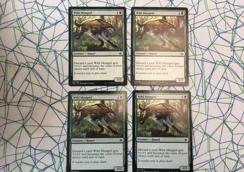 4х Wild Mongrel Magic: the Gathering MTG