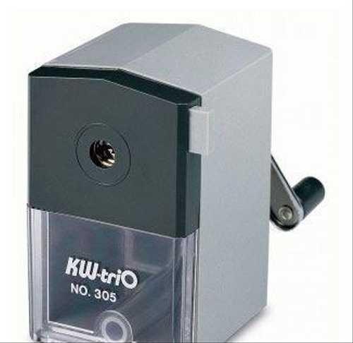 Точилка механическая KW-trio "305Agr", 1 отверстие 8 мм, серый
