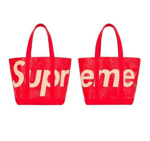 Сумка Supreme Raffia Tote Red (SS20)