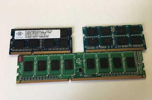 Оперативная память ddr3 для ноутбука 4gb