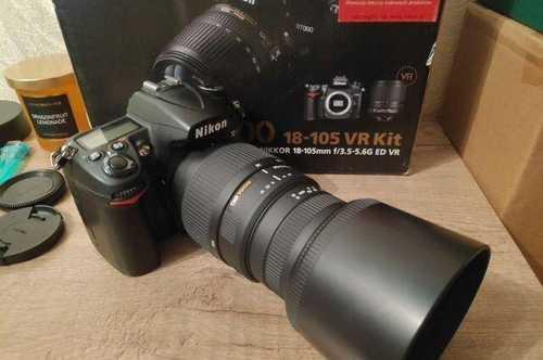 Nikon D7000 полный комплект + объективы описание