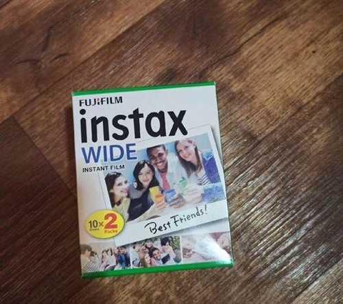 Instax wide картриджы 20 штук для instax wide 300