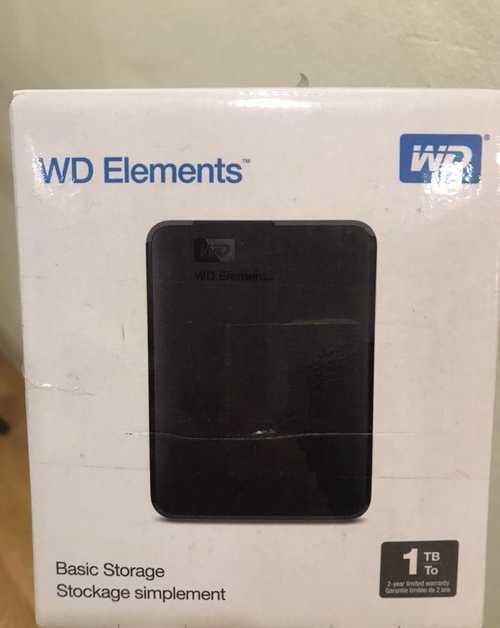 Переносной жёсткий диск WD 1tb