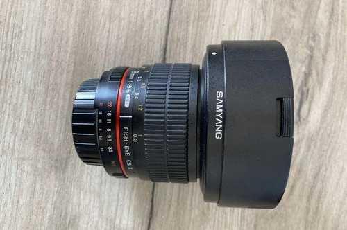 Объектив Samyang 8mm Fish-eye CS II Canon EF