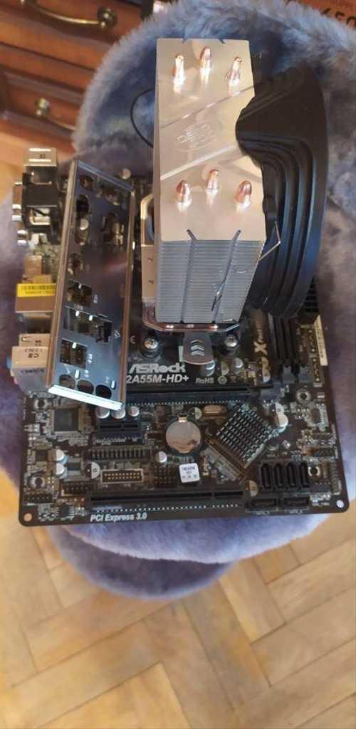 AMD a8 6600k c кулером и материнской платой