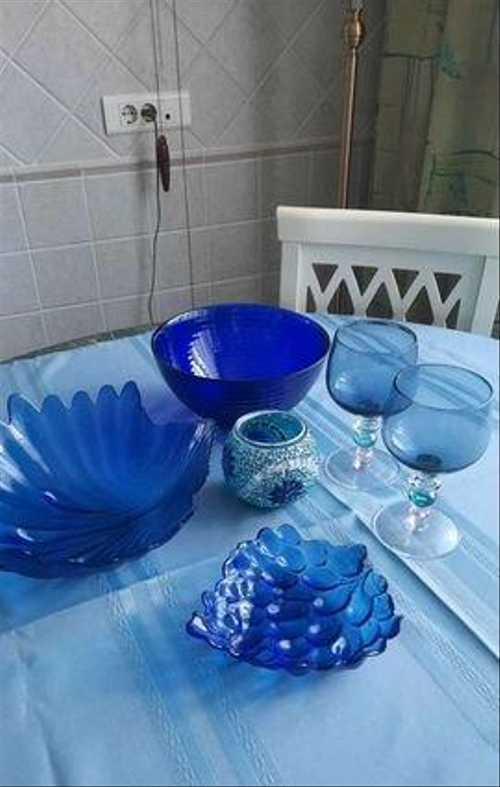 Посуда из цветного стекла