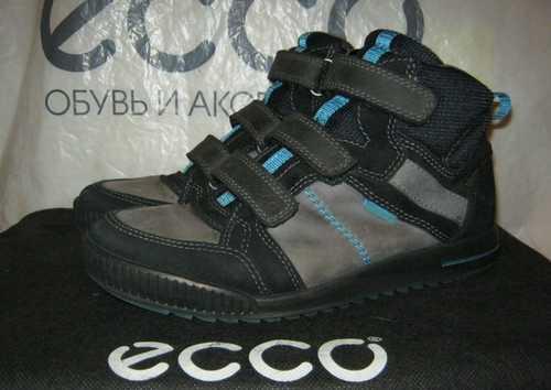 Ecco gore-tex высокие кеды - ботинки 36 размер