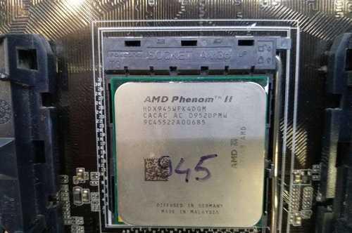 Процессоры под сокет ам3. AMD Phenom II x4 945. AMD Phenom 945.