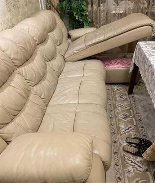 Кожаный диван mobel zeit