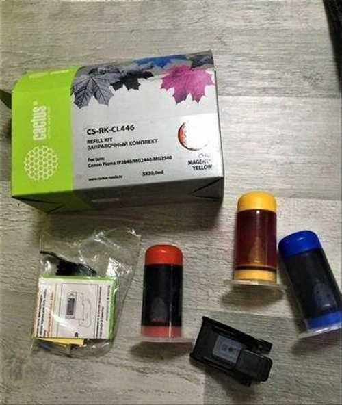 Заправка принтера Canon цветные картриджи чернила