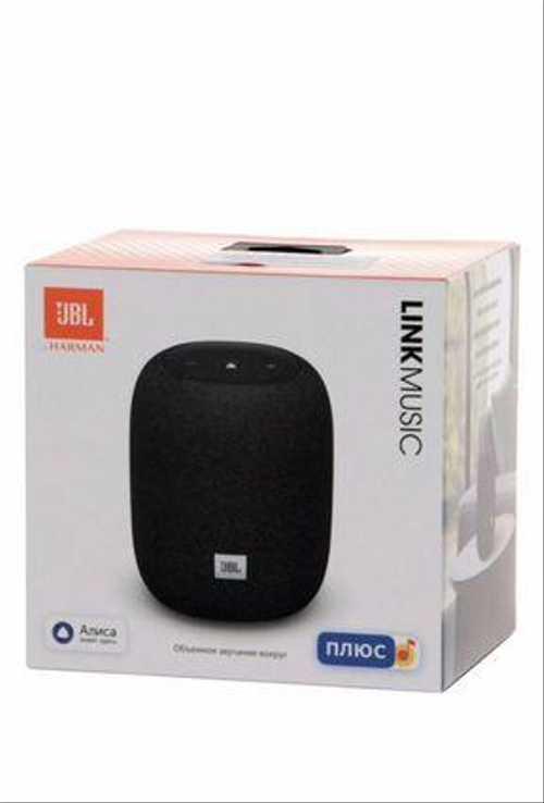 Умная колонка JBL Link Music Yandex Black с Алисой