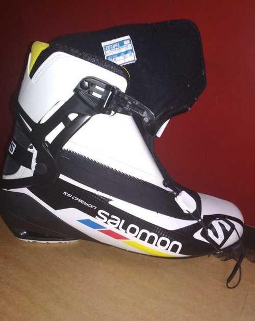 Лыжные ботинки Salomon RS carbon конек новые