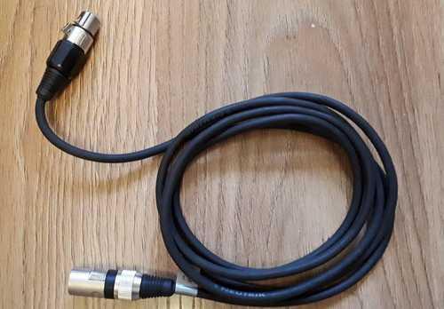 Микрофонный кабель Neutrik XLR-XLR 2,3 м./пересыл