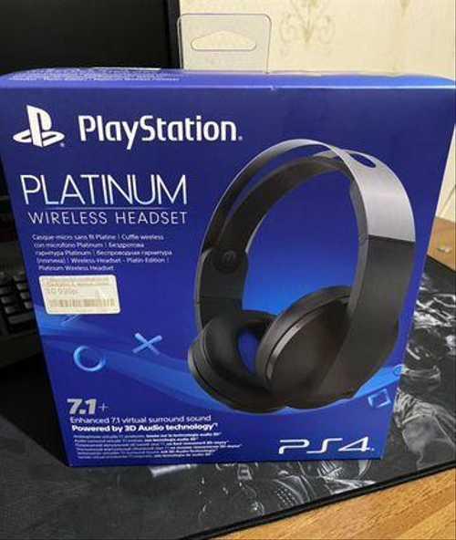 Беспроводные наушники sony playstation platinum