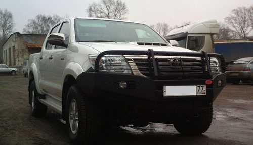 Передний силовой бампер Toyota Hilux OJ 02.010.13