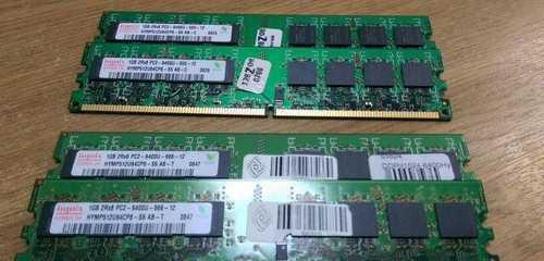 Hynix DDR 2 1gb 4 штуки