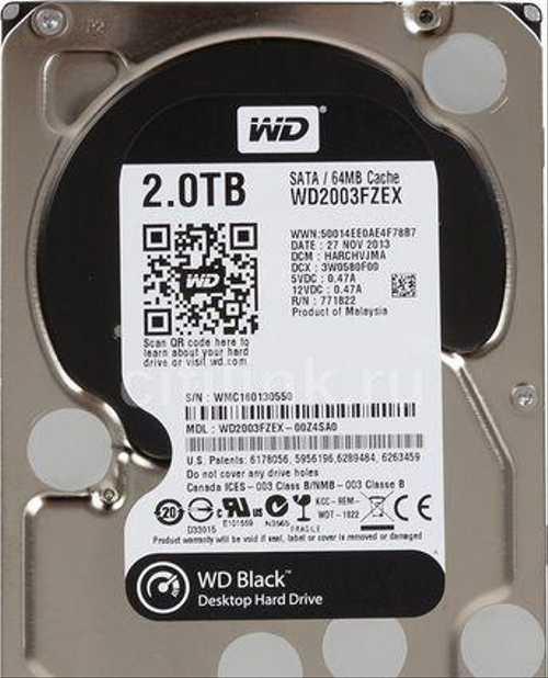 2 тб Жесткий диск WD Black (WD2002faex)
